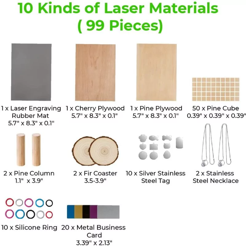 xTool Laser Material Pack - Polyfab3D