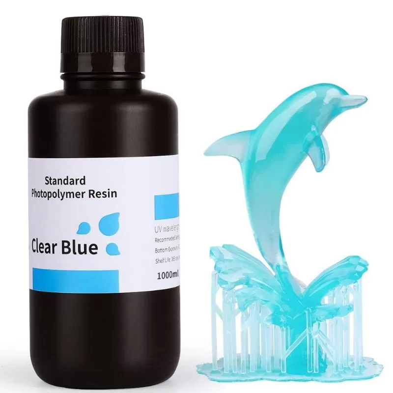 Standard Translucent Blue Resin Elegoo - 1000 ml - Polyfab3D