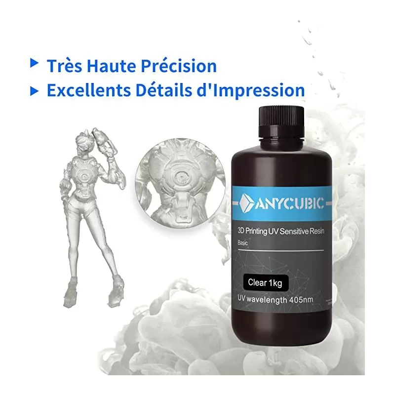 Anycubic Transparent Standard Resin - 1 kg - Polyfab3D