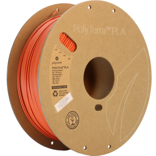 PolyTerra PLA Muted Red - 1.75mm - 1 kg - Polyfab3D