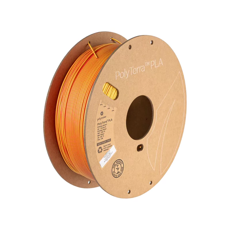 PolyTerra PLA Dual Red Yellow (Sunrise) - 1.75mm - 1 kg - Polyfab3D