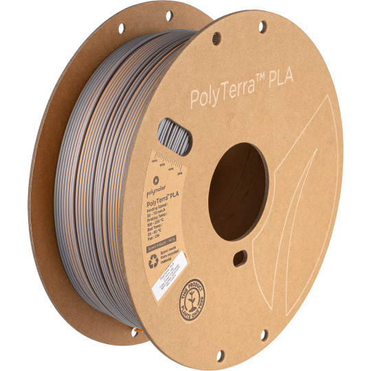 PolyTerra PLA Dual Grey Orange (Foggy Orange) - 1.75mm - 1 kg