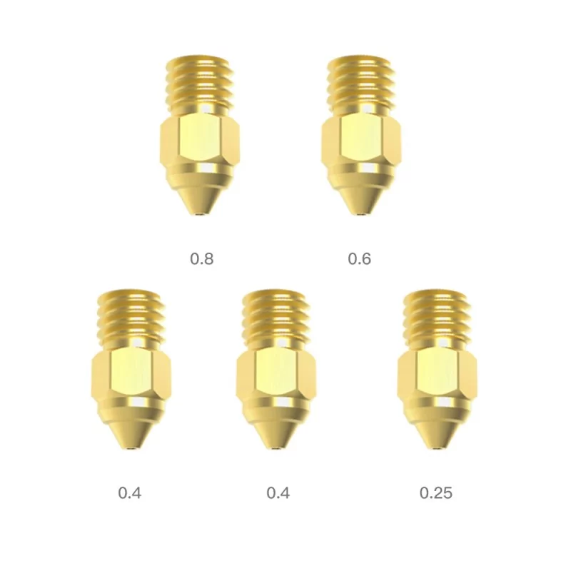 Creality MK-ST Brass Nozzles (5 pieces) - Polyfab3D