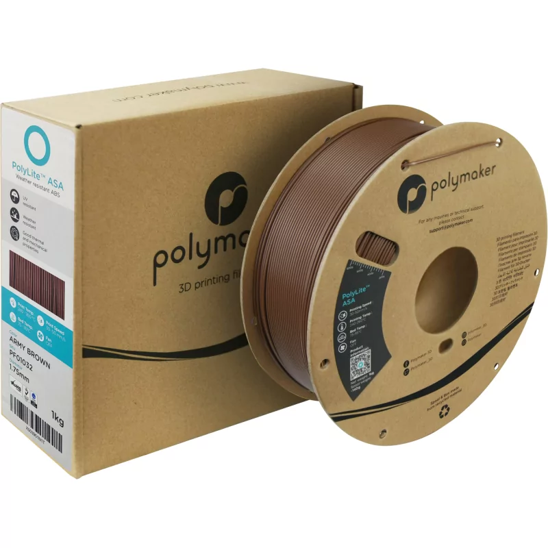 Polymaker PolyLite™ ASA Army Brown - Polyfab3D
